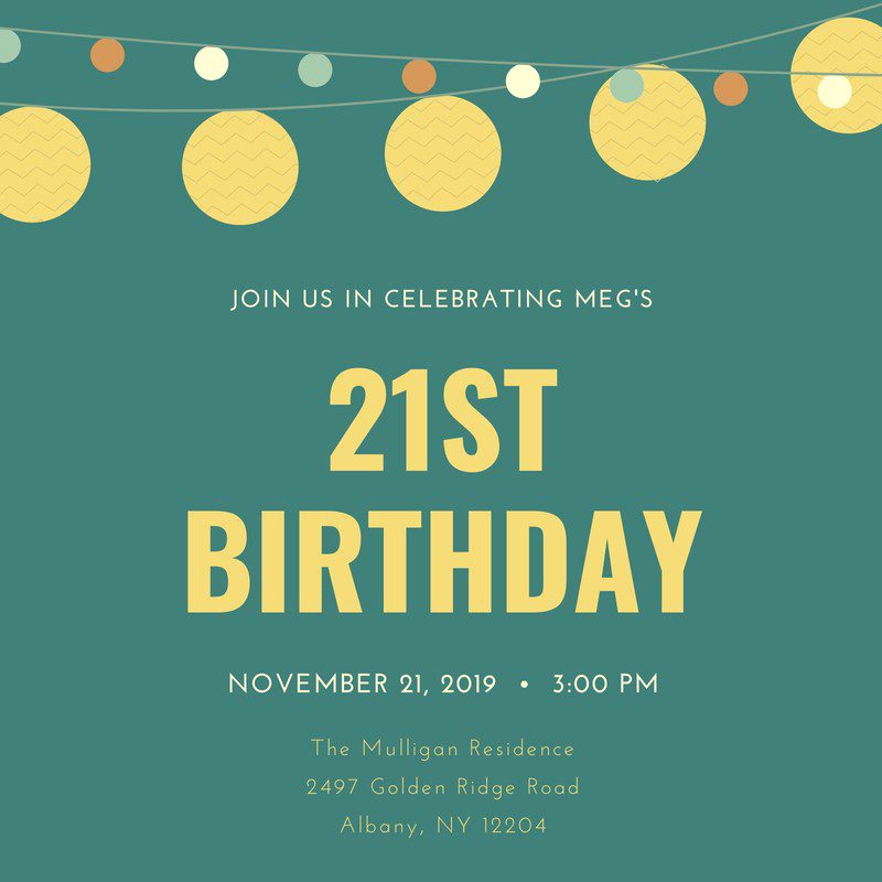 25 Best 21st Birthday Invitation Wording Of 2022 The Birthday Best